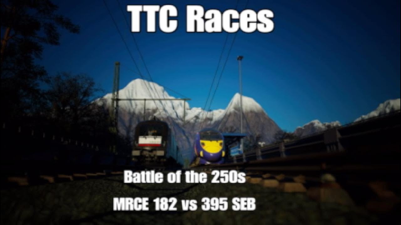 TTC Races Class 395 vs MRCE 182 - YouTube