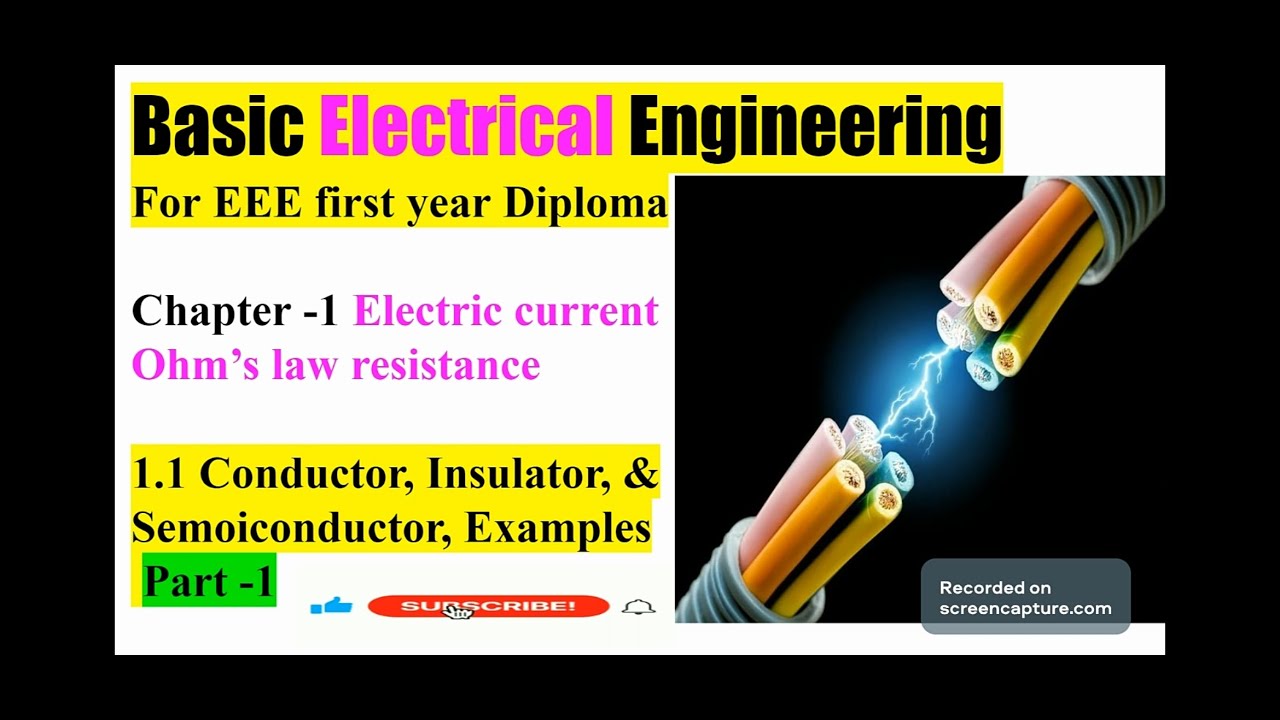 what is conductor, insulator and semiconductor| BEE| diploma | # ...
