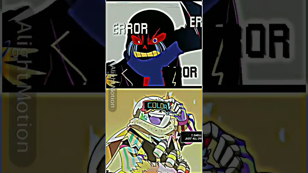 Error Sans vs Fresh Ink #shorts #underverse - YouTube