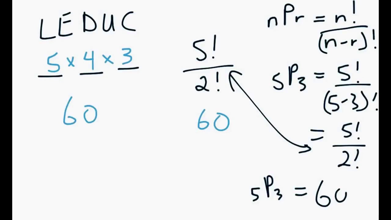 Math 30 2 Counting Methods 2 3 Permutations YouTube Math 30 2 Counting Methods 2 3 Permutations YouTube