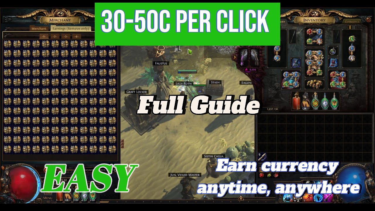 POE 3.27 – Earn 30–50 Chaos Per Click! Easy Profit Method | Full ...