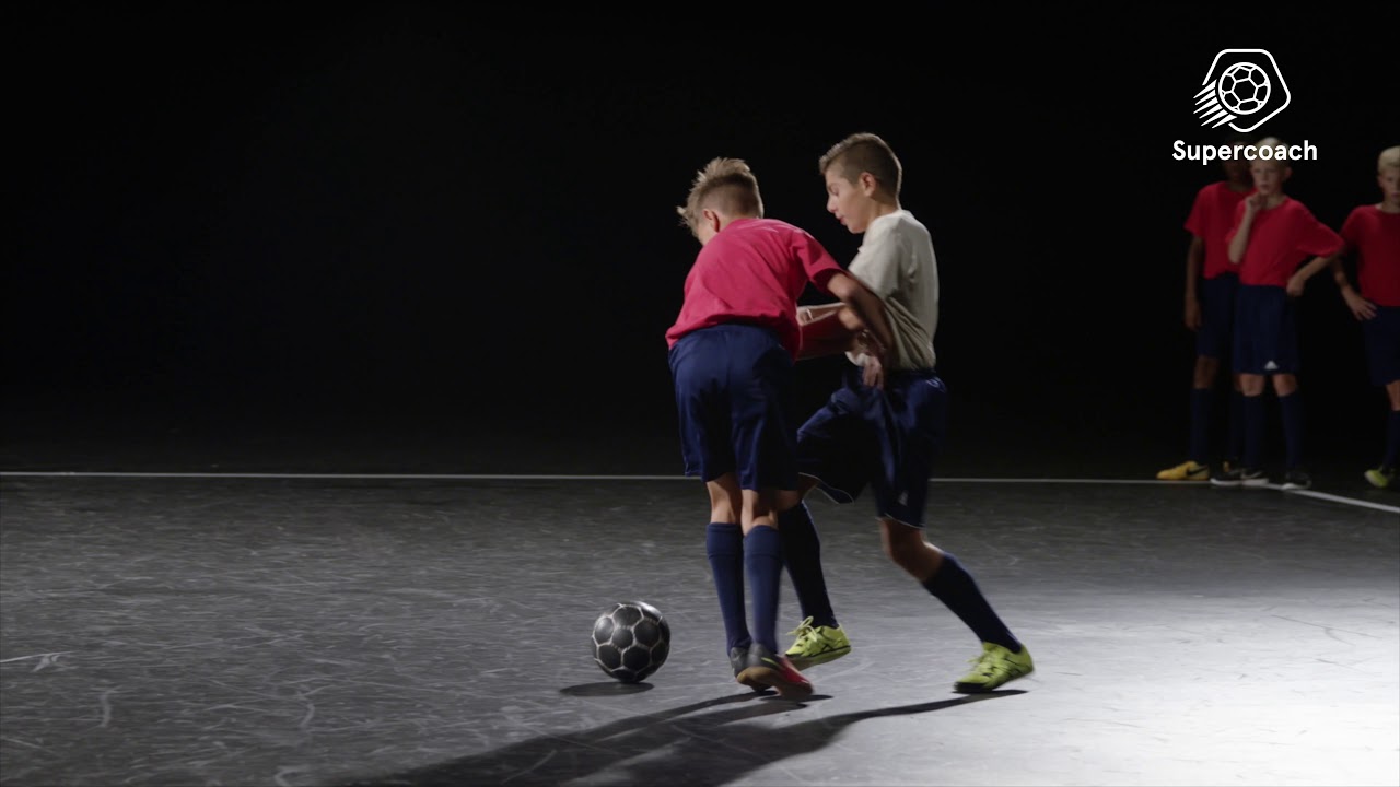 Football/Soccer exercise - tutorial on how to practice 1 v 1. - YouTube