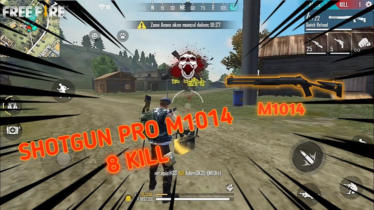 MAIN FREE FIRE DIKASIH SHOTGUN SULTAN- FREE FIRE INDONESIA - YouTube
