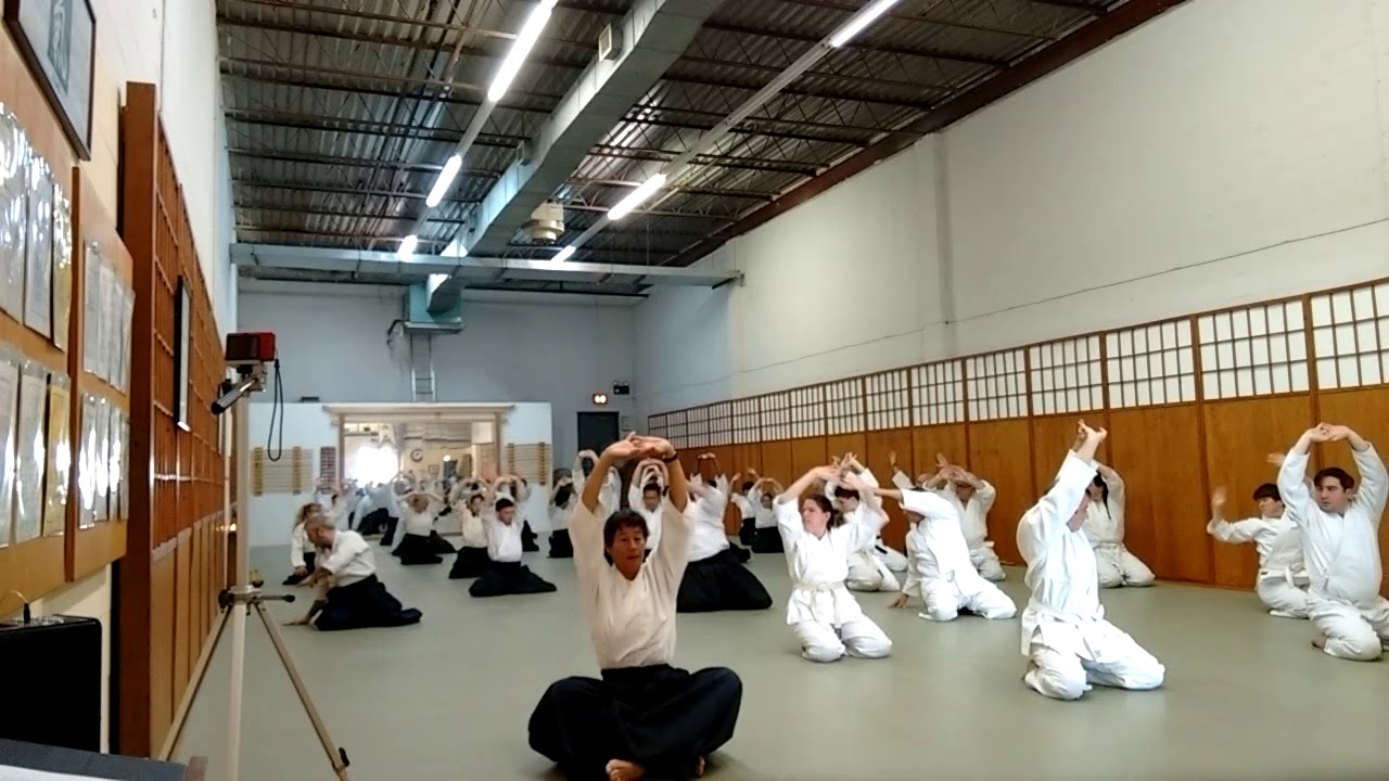 Light yoga stretching to start off a weekend of fun with Pat Hendricks ...