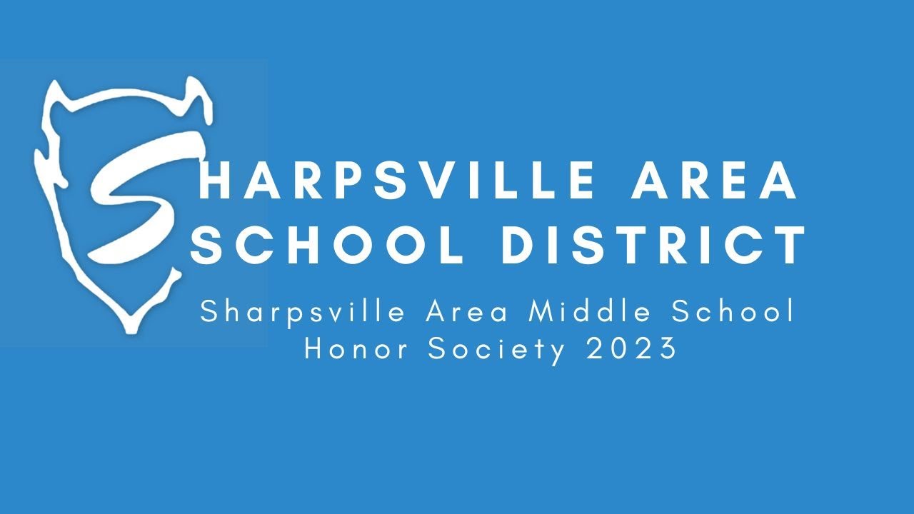 Sharpsville Area Middle School Honor Society 2023 - YouTube