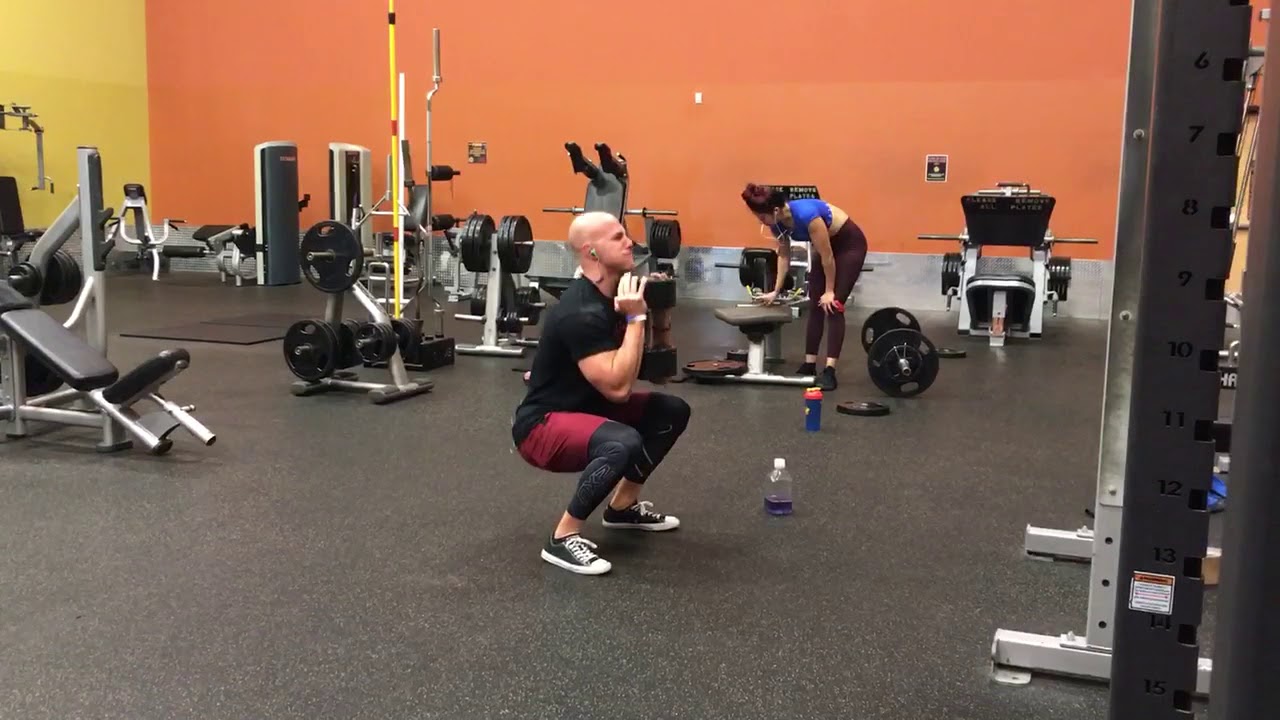 The Reverse Band Barbell Front Squat - YouTube