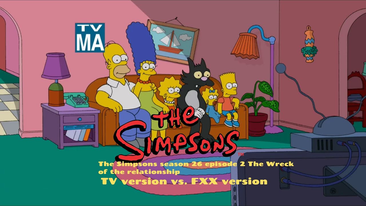 The Simpsons: Season 26, Episode 2 TV vs FXNOW The Wreck of the ...