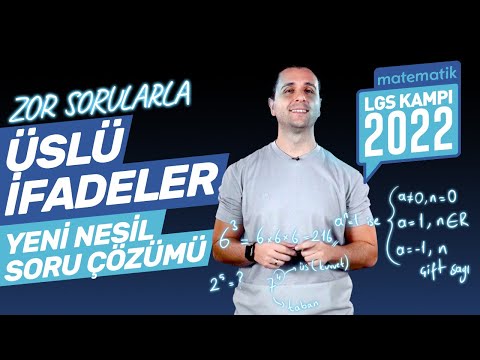 LGS 2022 Kampı: Üslü İfadeler Yeni Nesil Soru Çözümü (Zor Sorular) 8. Sınıf Matematik Ozan Alper #3