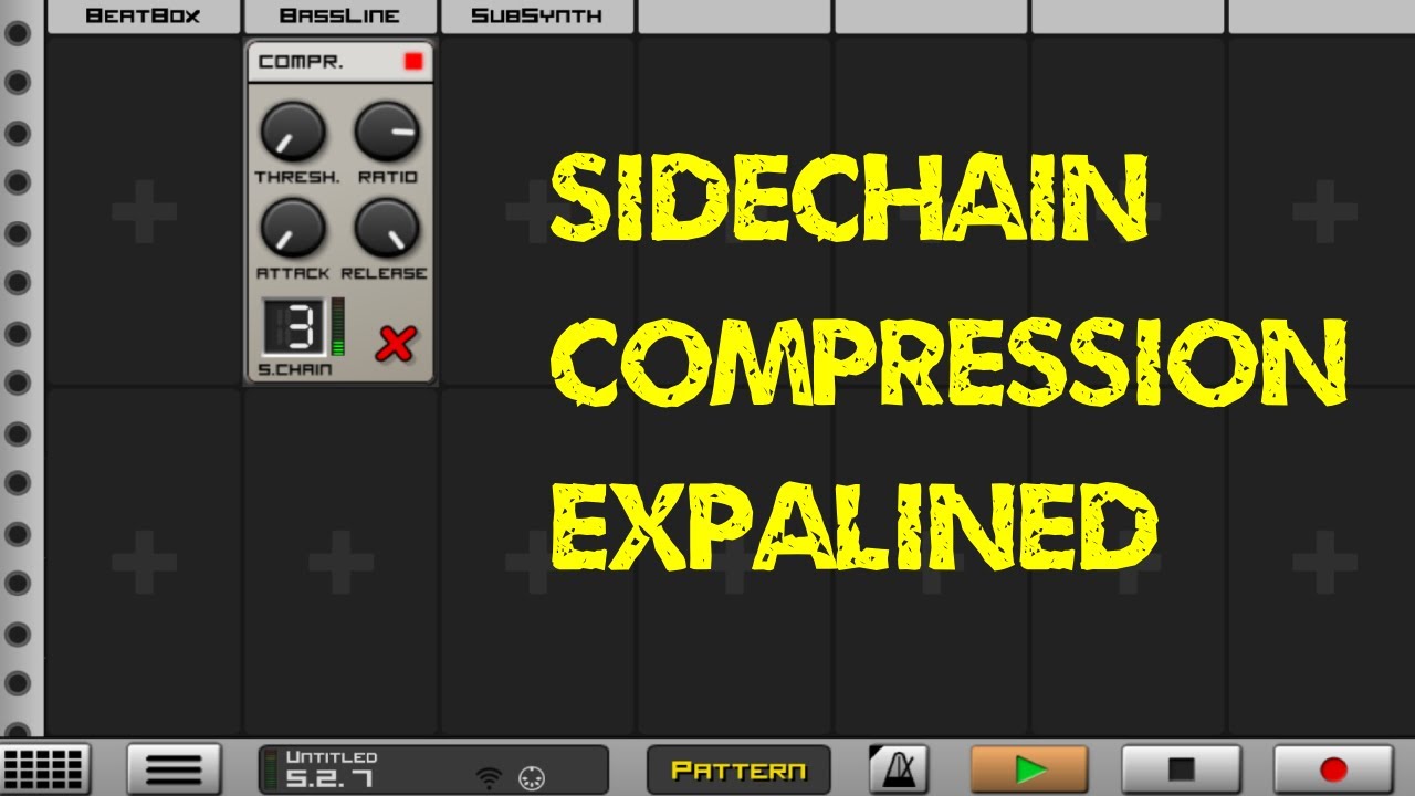 Sidechain Compression briefly explained in Caustic 3 - YouTube