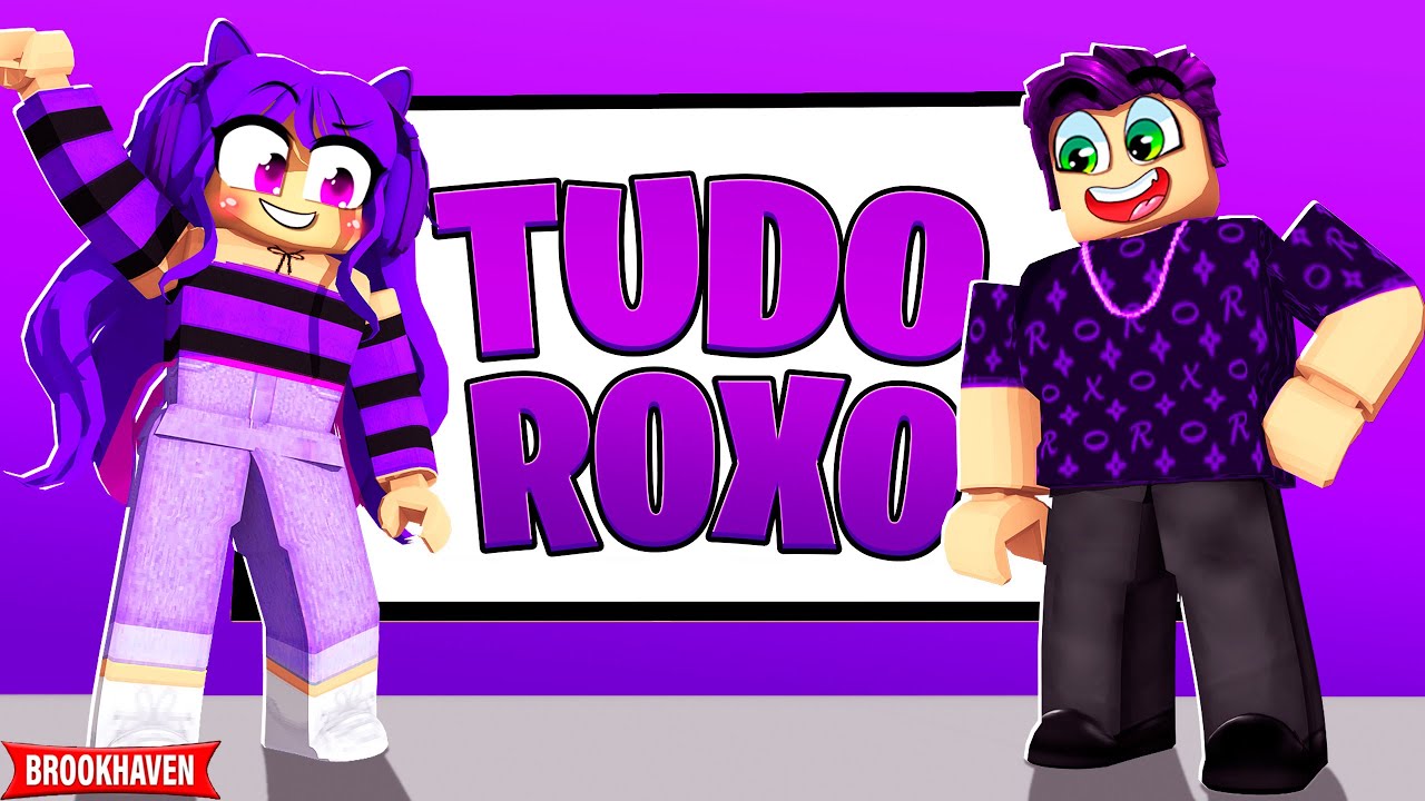 1 DIA tudo ROXO com a VICKOBABY no BROOKHAVEN! - ROBLOX - Feat: @vick ...