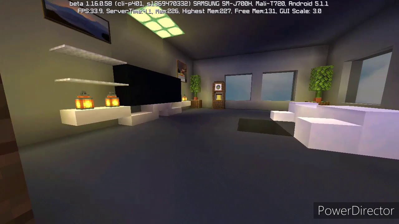 Minecraft: modern house interior design - YouTube