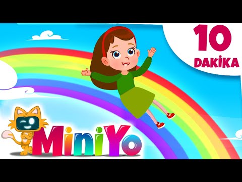 Gökkuşağı Şarkısı + Daha Fazla Çocuk Şarkısı | Miniyo