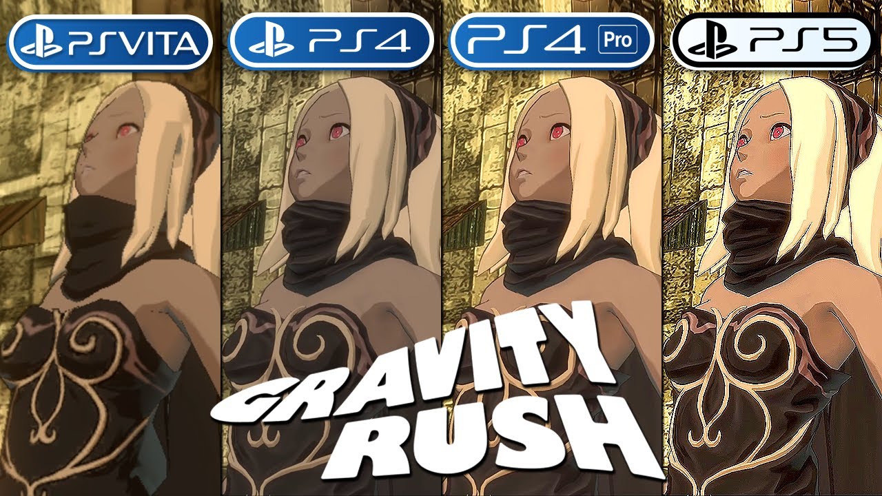 Gravity Rush | PS Vita vs PS4 vs PS4 Pro vs PS5 | Graphics Comparison ...