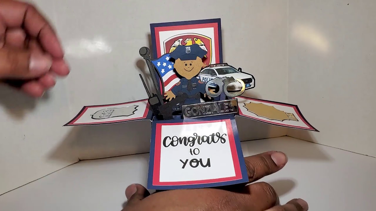police promotion pop-up card - YouTube