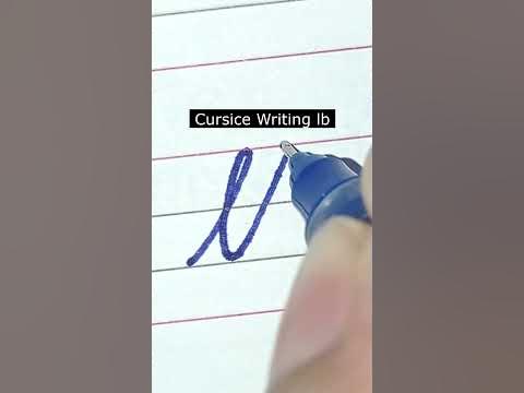 How to write small letter lb | Cursive writing a to z #cursivewriting # ...
