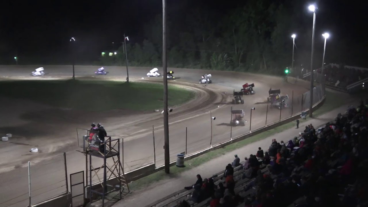 Great Lakes Super Sprints B-Feature at Crystal Motor Speedway, Michigan ...