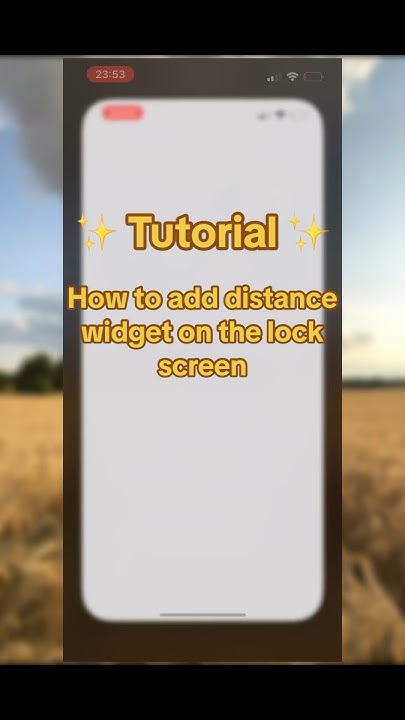 this is how you can add the distance widget on your lock screen #tutorial #widget #ios18 # ...