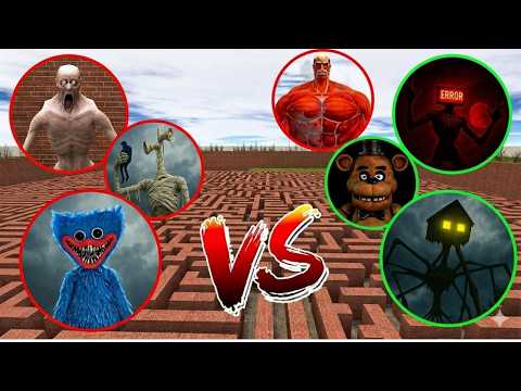 WHO WILL WIN? HUGGY WUGGY vs SIREN HEAD vs HULK vs HOUSE HEAD VS CHOO CHOO– Monster Battle!