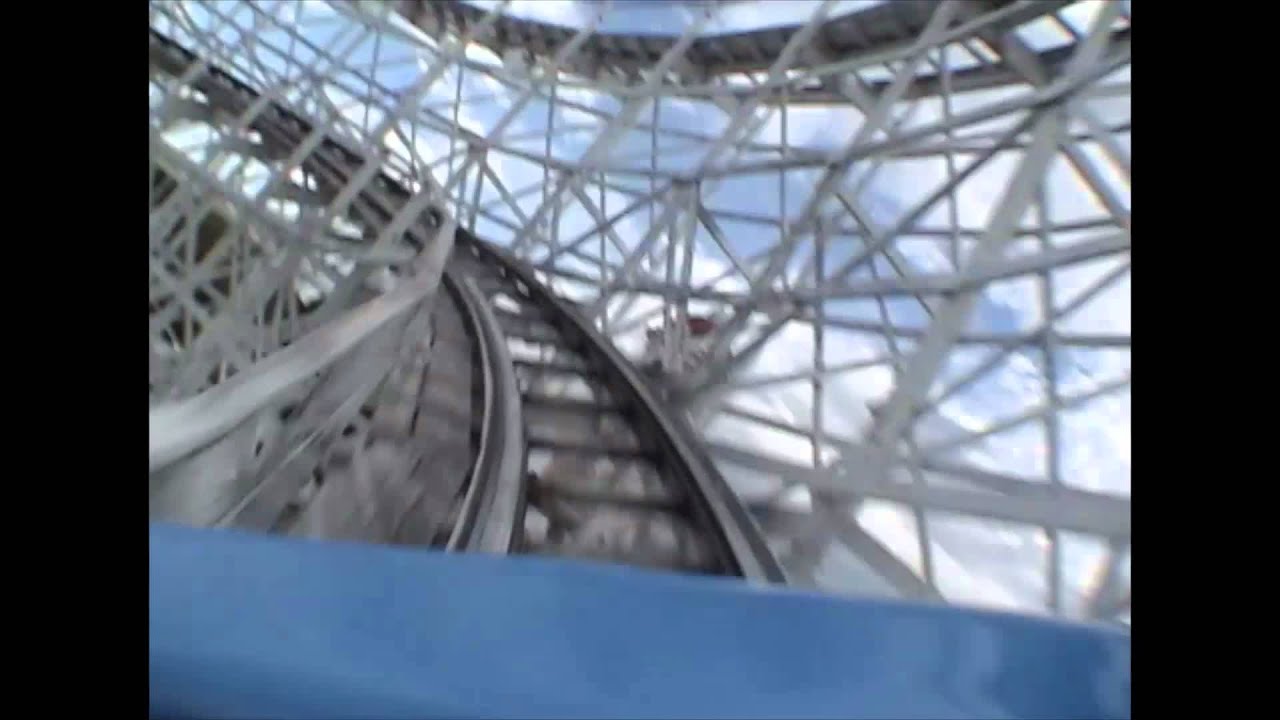 Lakeside Cyclone Roller Coaster POV Wooden Coaster Denver, CO - YouTube
