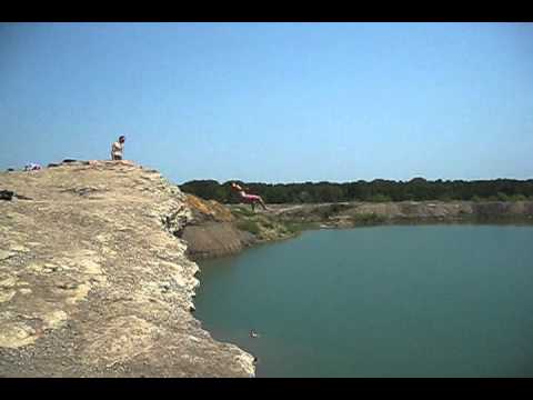 "the cliffs" lindale texas cliff jump fail - YouTube