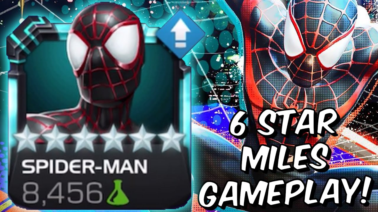 6 Star Spider-Man Miles Morales Level Up & Gameplay! - Marvel Contest ...