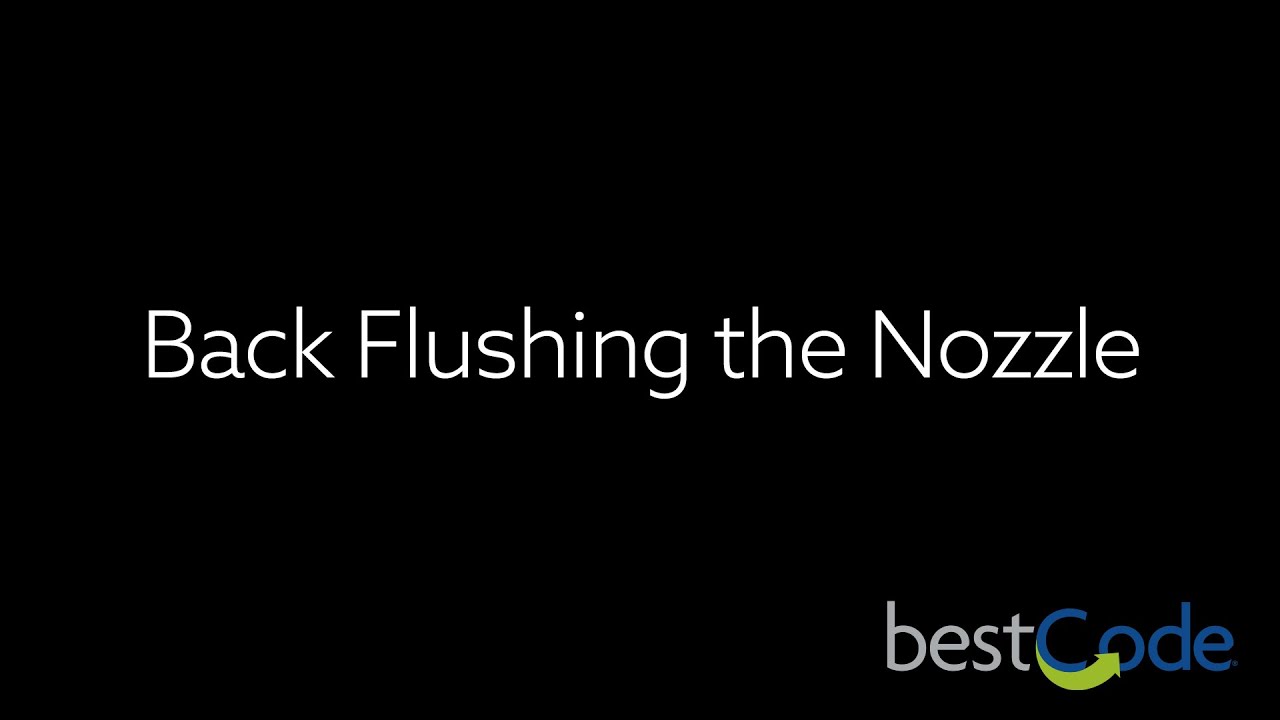 BestCode Back Flushing the Nozzle - YouTube