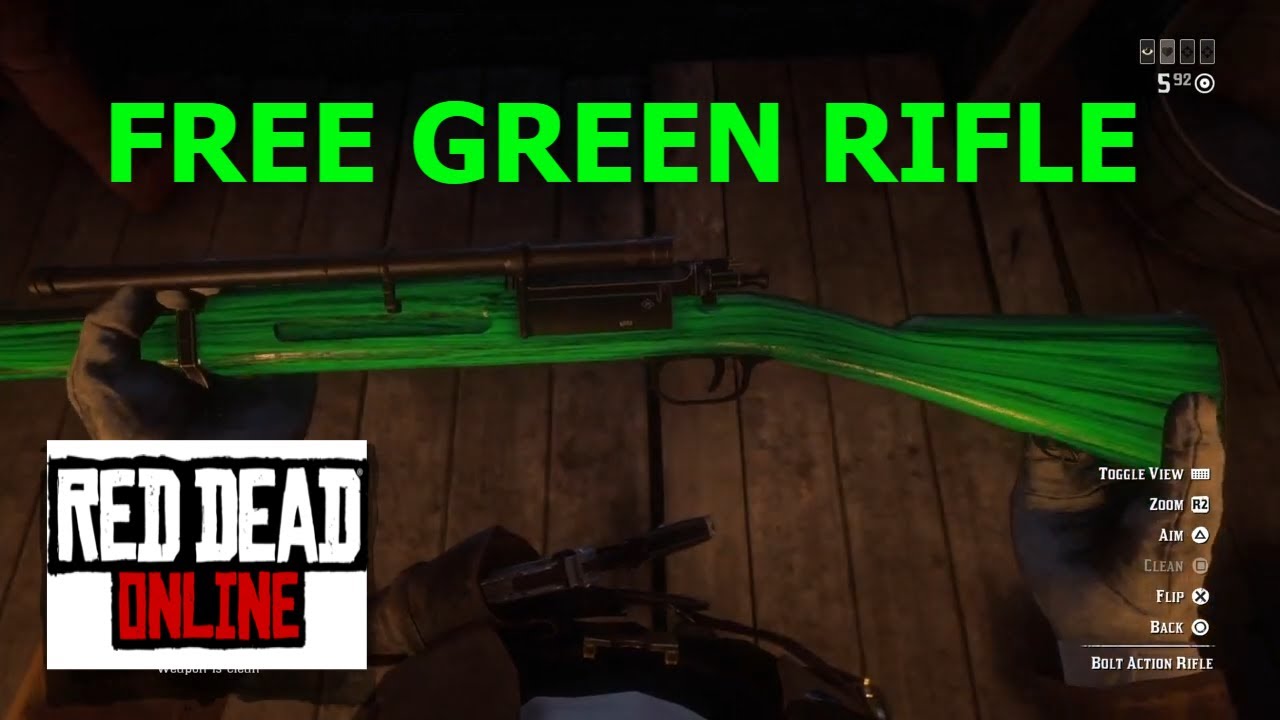 RDR2 | HOW TO GET NEON GREEN *CAMO* BOLT ACTION RIFLE | LATEST PATCH ...