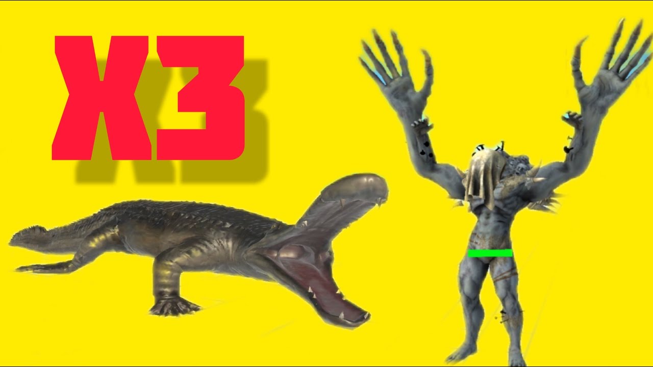 Scourge vs x3 Machimosaurus rex. ARBS mobile | Animal Revolt Battle ...