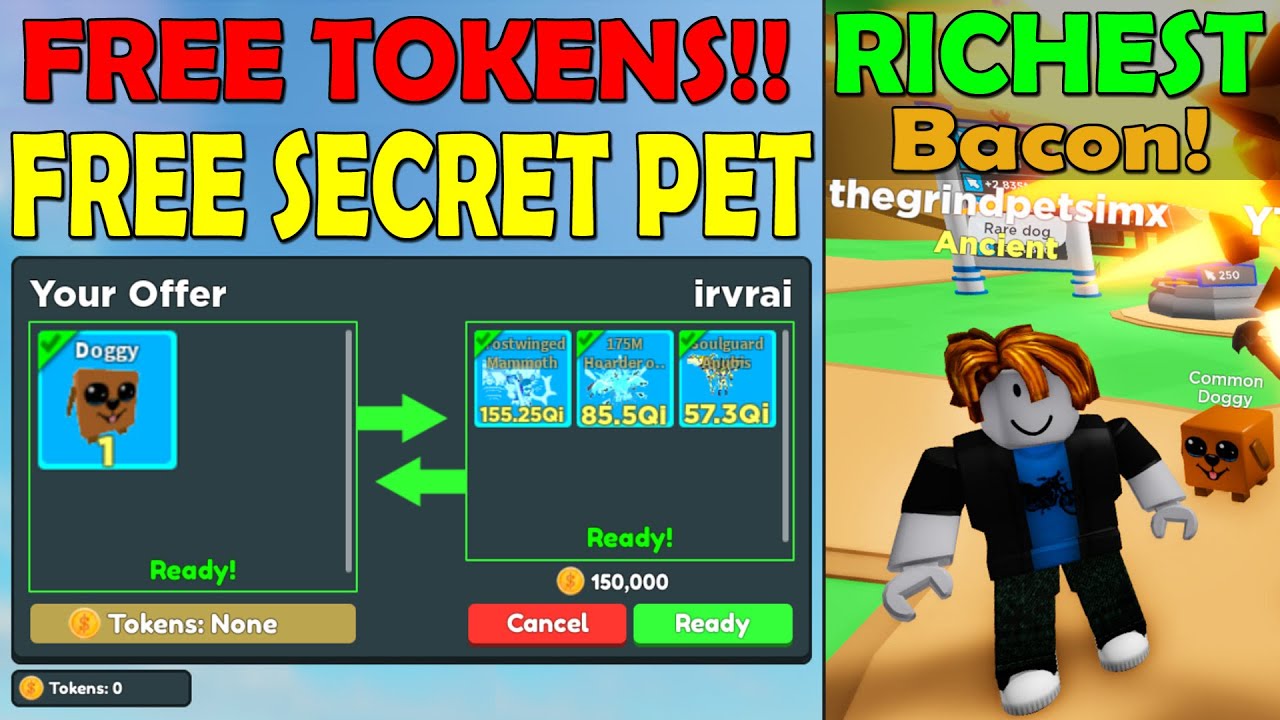 FREE SECRET PETS + I GOT FREE TOKENS in Clicker Simulator (Roblox ...