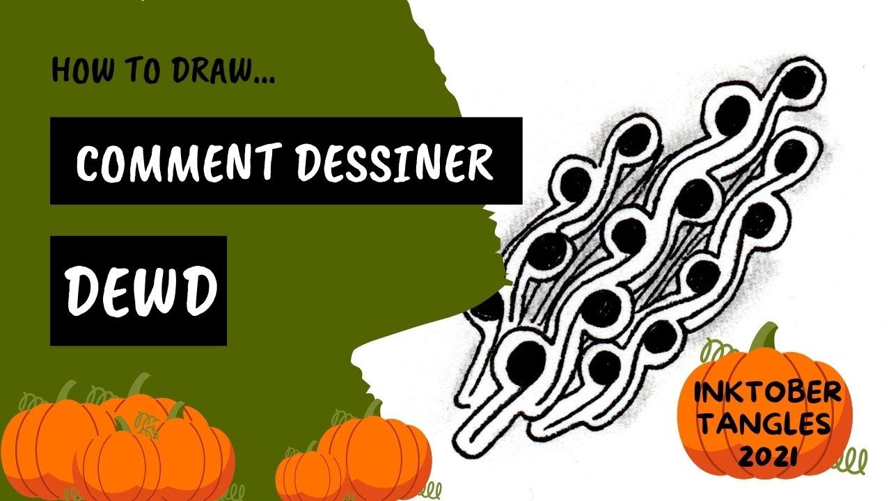 Comment dessiner le tangle Dewd ? - YouTube
