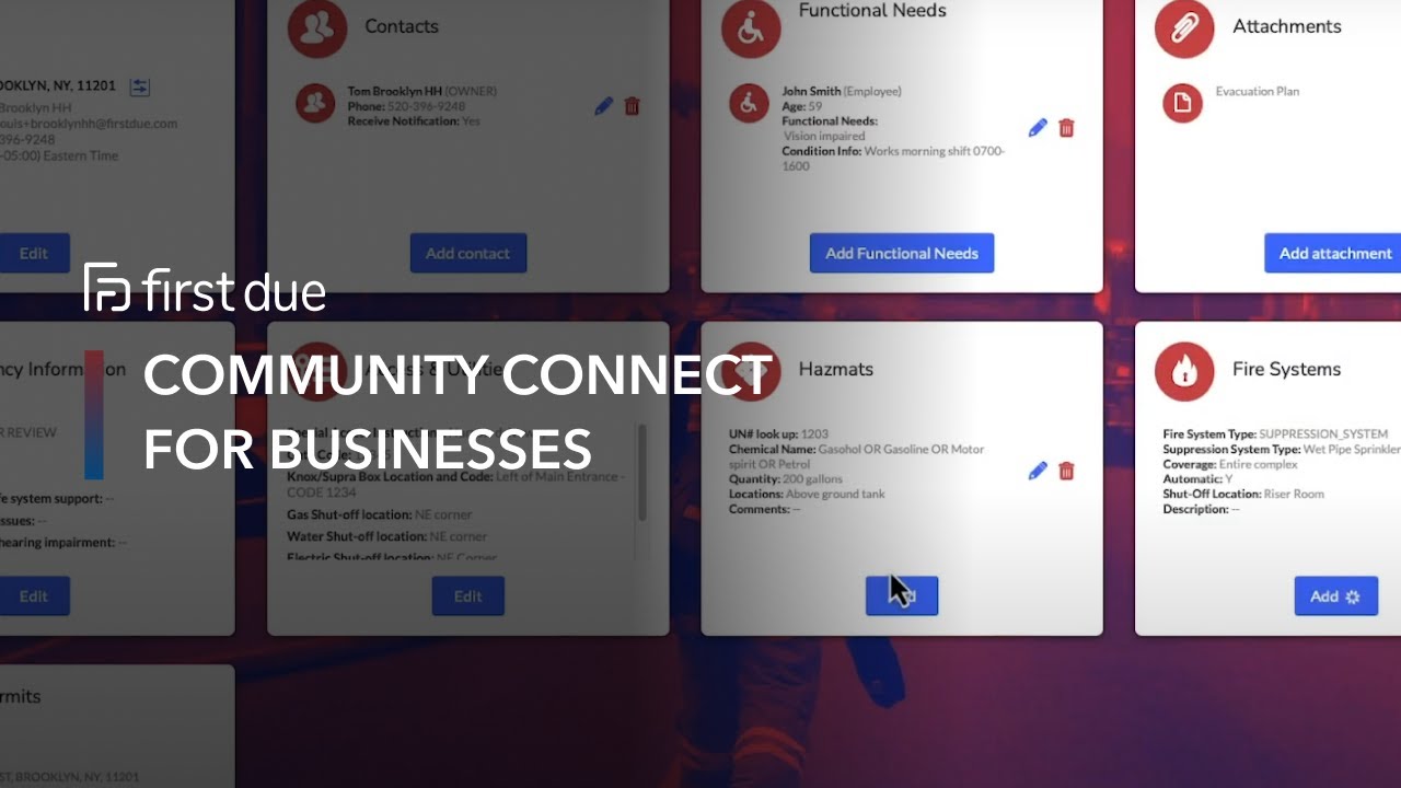 First Due: Community Connect for Business Owners or Property Managers ...