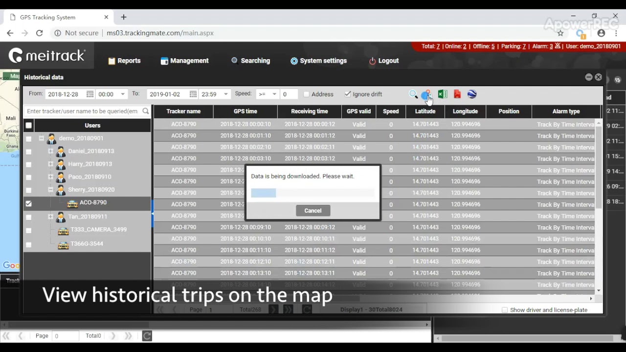 How to View Historical Report | Meitrack GPS Tracking Software MS03 - YouTube