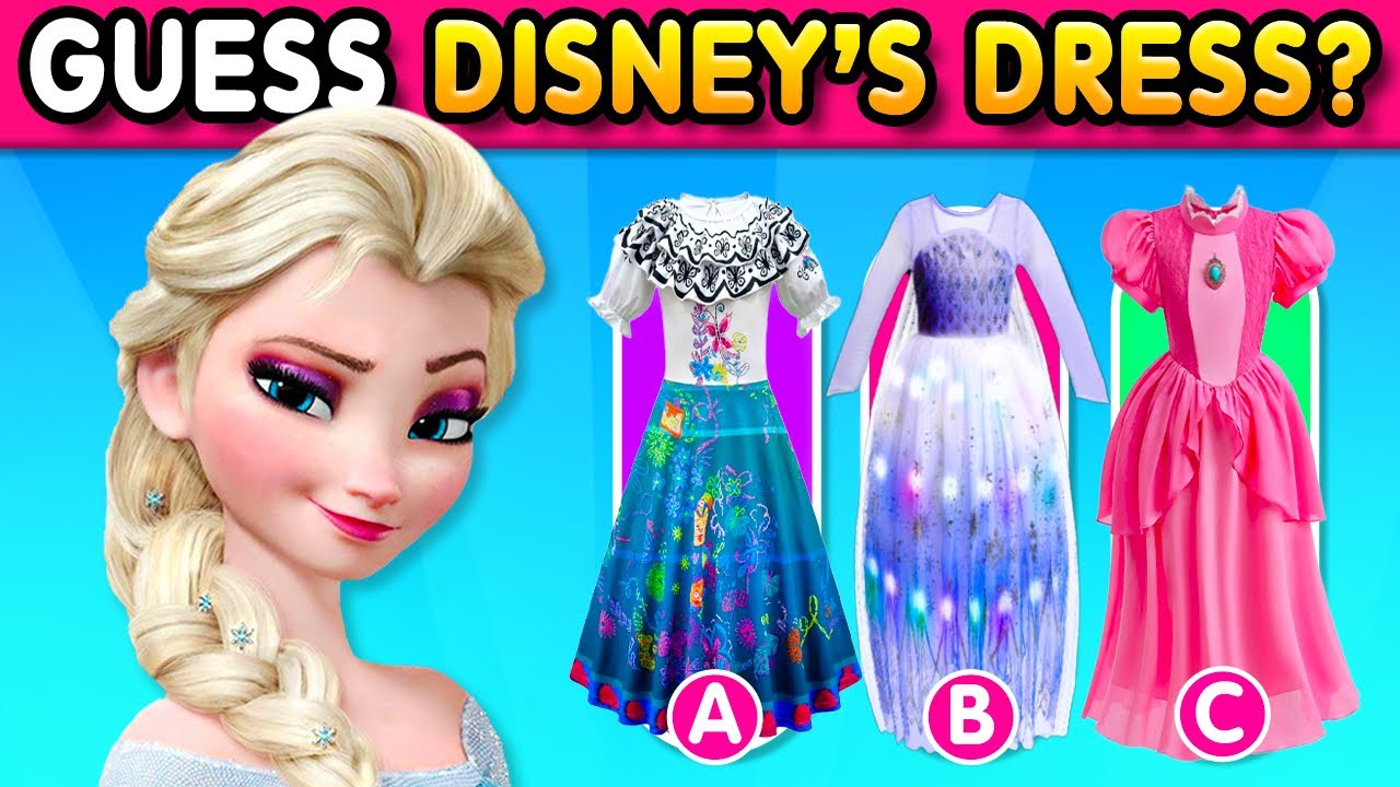 🔥 Guess Cartoon Characters by Their Dress? Moana 2, Elsa, Anna, Disney ...