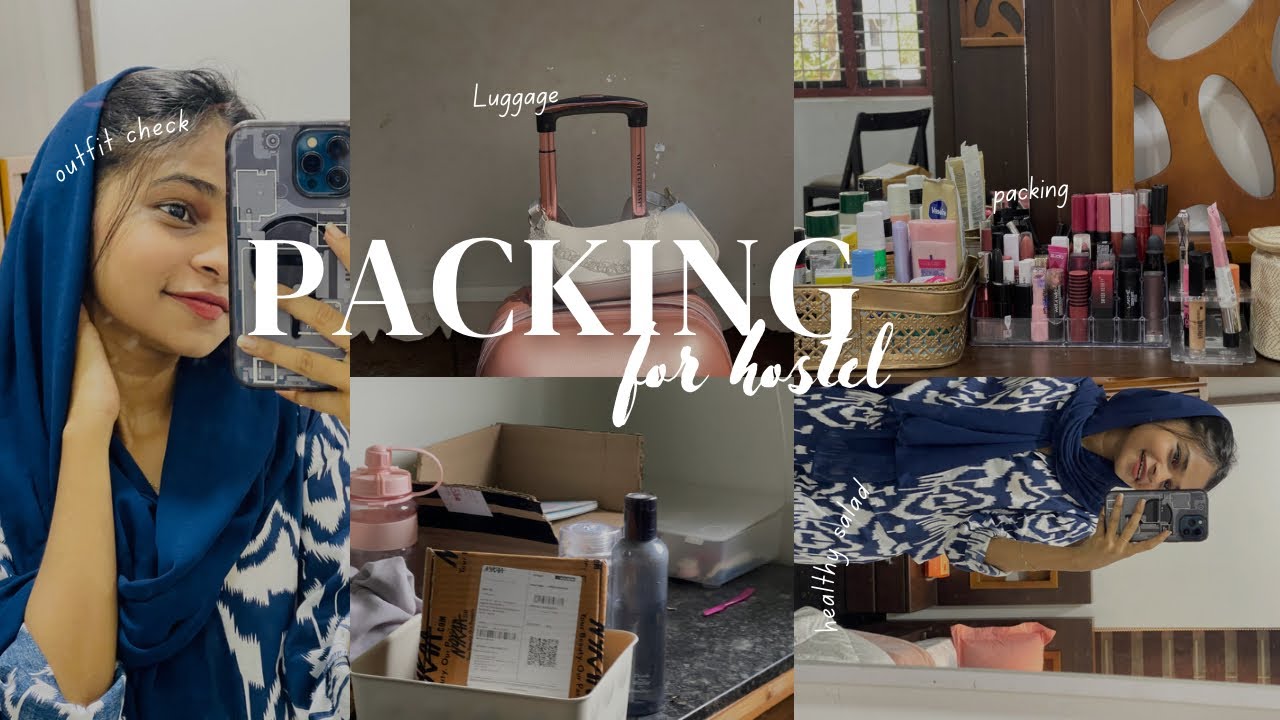 Packing for hostel!🥲 ️ (haul,hostel essentials,outfit) - YouTube