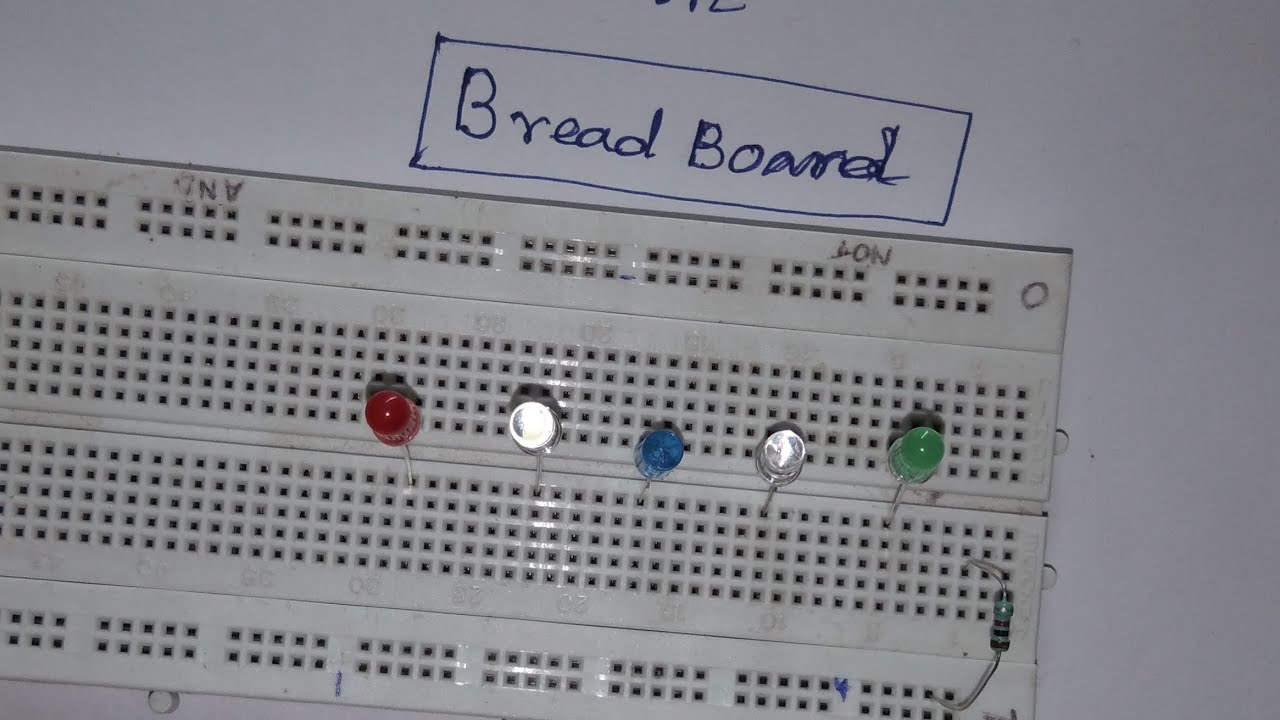 LED CONNECTION ON BREADBOARD - YouTube