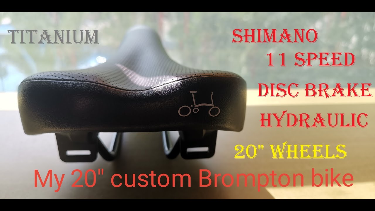 Custom build 20 inch "Brompton" foldie (disc version) - YouTube