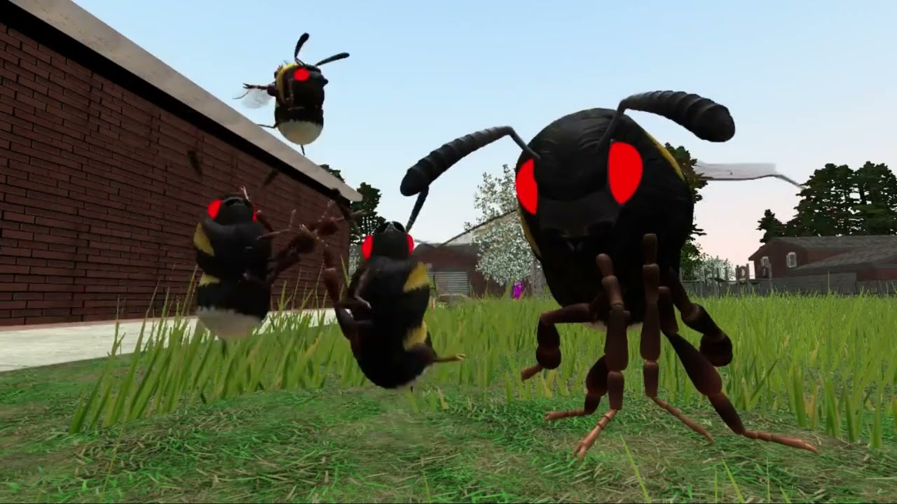 When Bees raid your base (Grounded Gmod) - YouTube