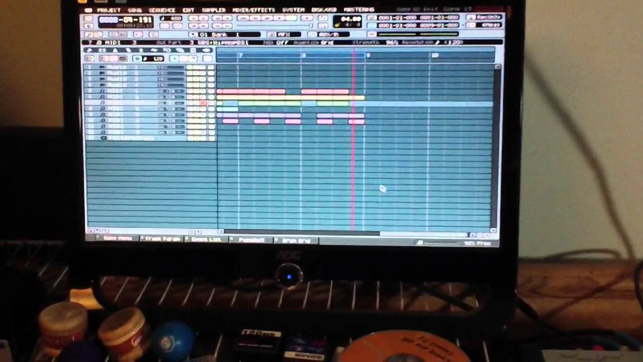 Studio Set Up And Beat samplers - YouTube