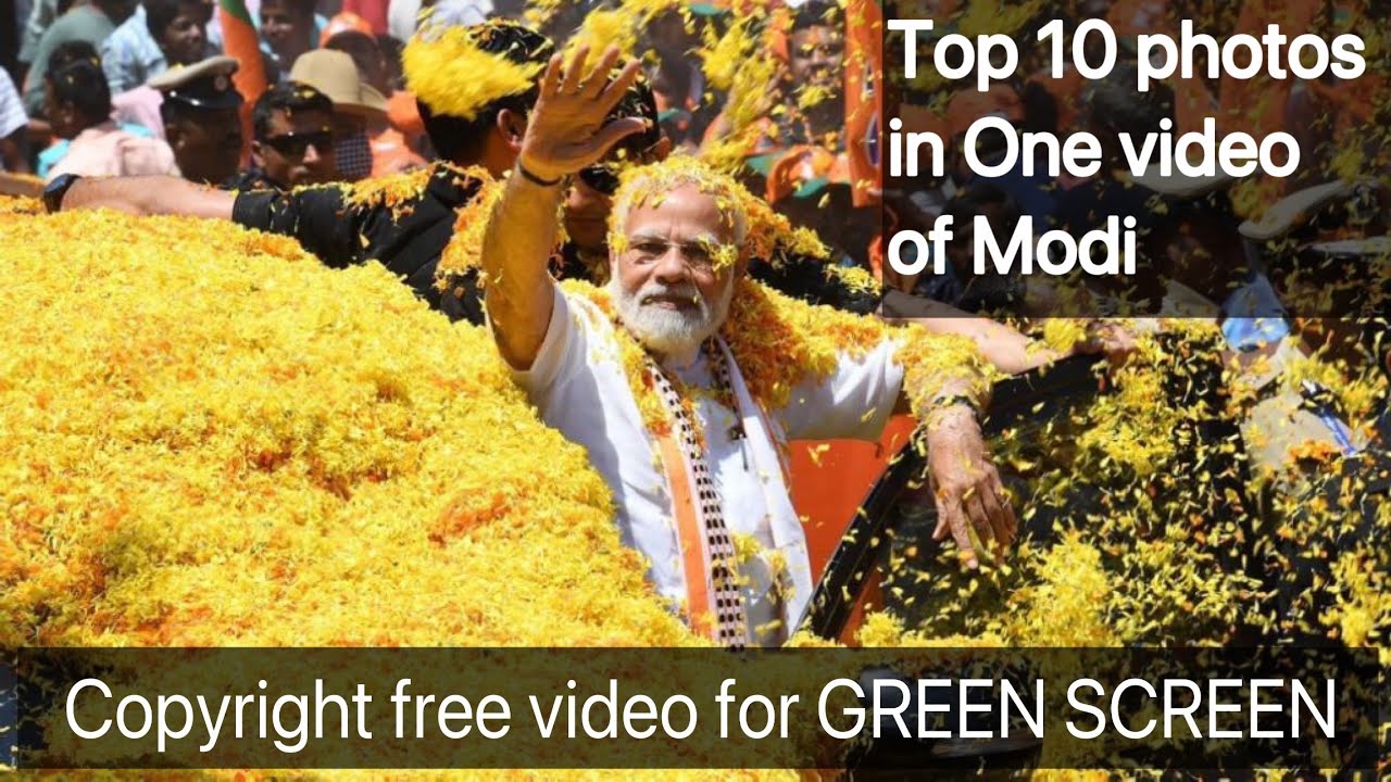Narendra Modi Video for Background॥Top 10 Photos in One Video of Modi ...