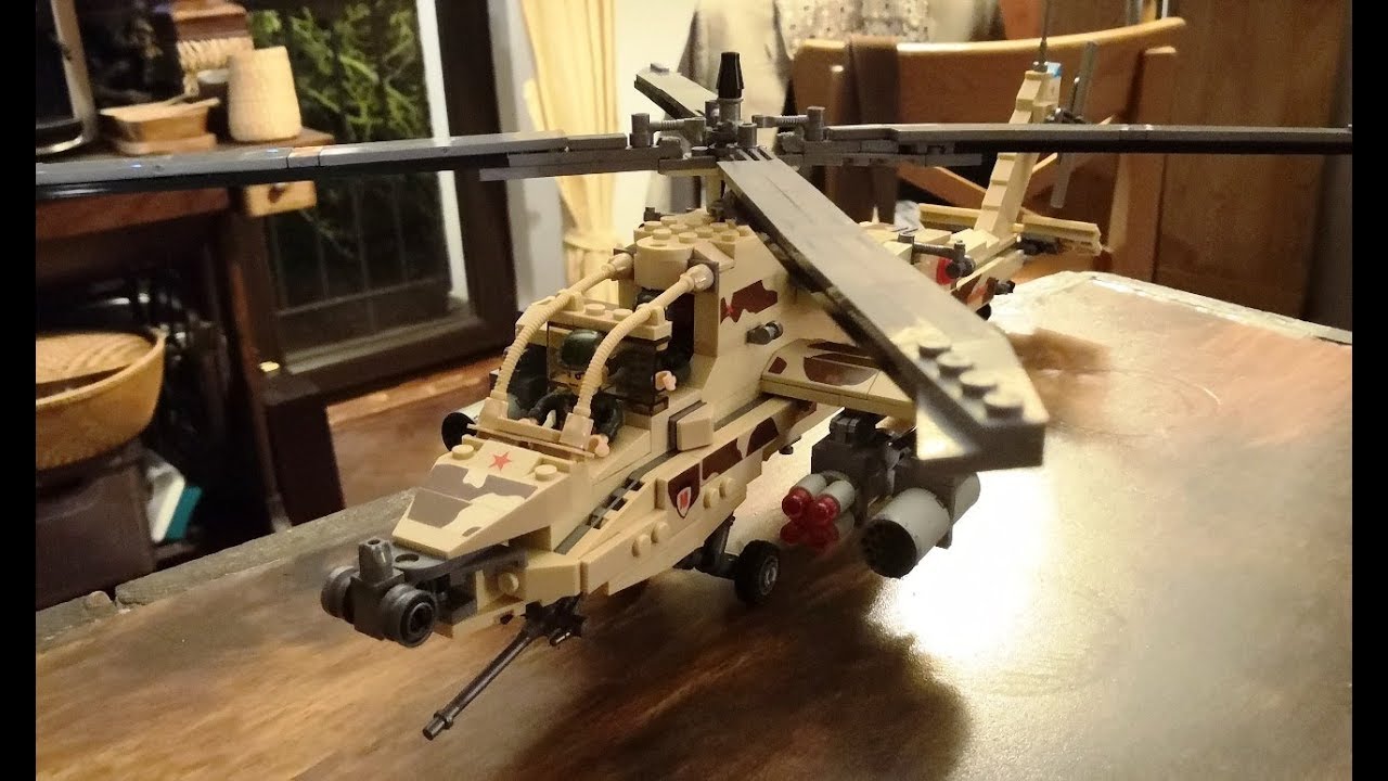 Lego-like Blocki Apache Hybrid Helicopter Timelapse Build - YouTube