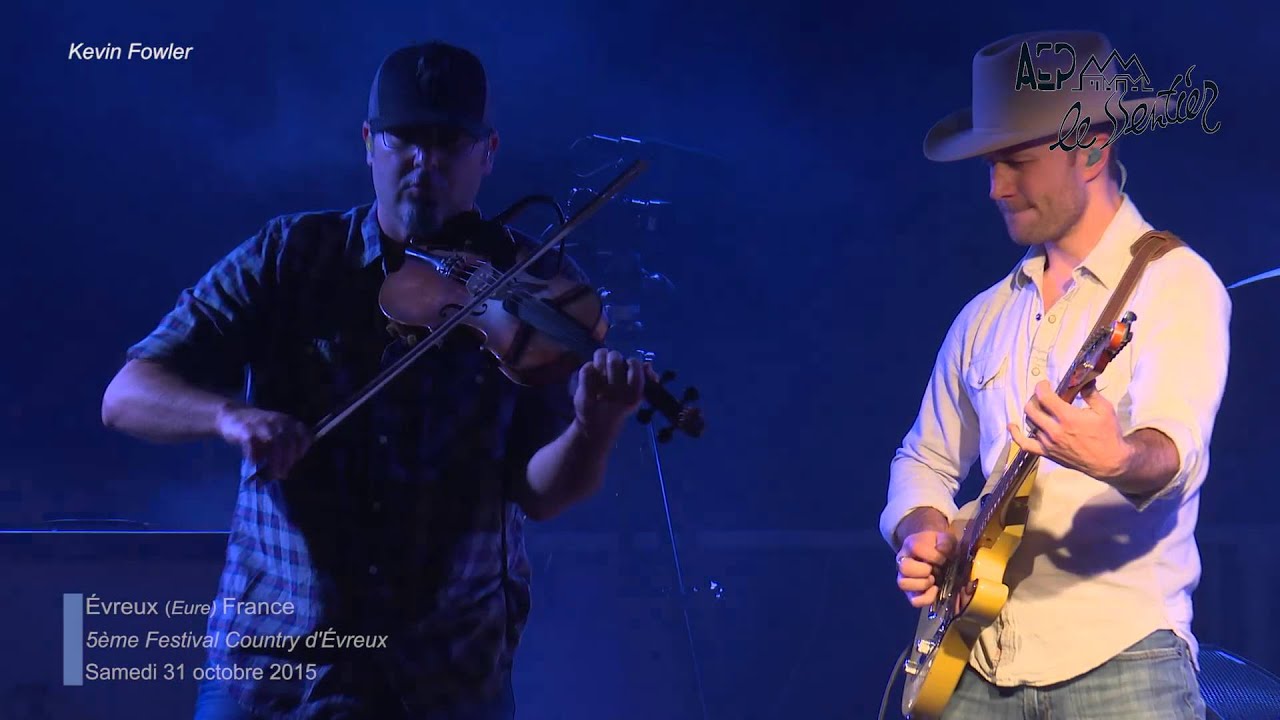 Kevin Fowler en concert au 5ème Festival Country d'Évreux (Eure) France ...