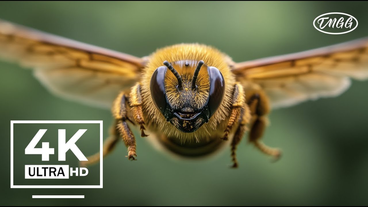 Serene Scenes of Insects 4K - with Relaxing Music, Nature Sounds ...