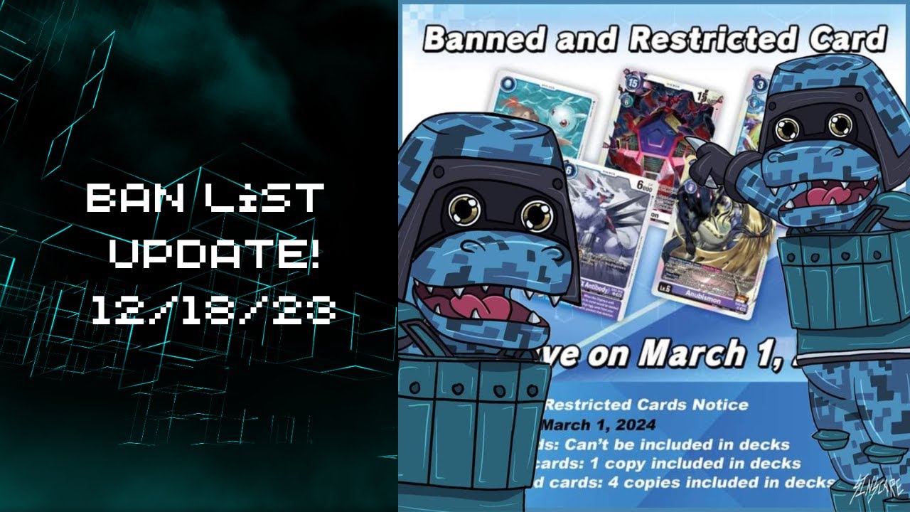 Digimon Card Game Ban List Update - YouTube