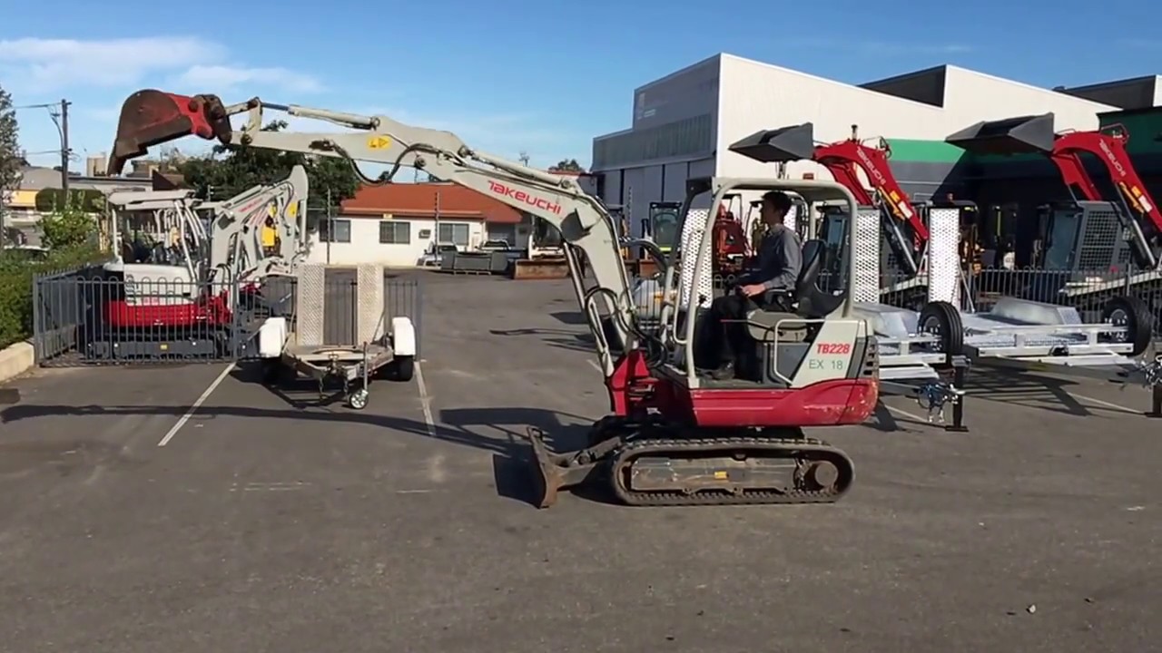 For Sale - Takeuchi TB228 Low Hour 2.8t Mini Excavator s/n -071 - YouTube