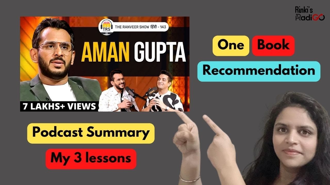 Summary of the TRS Show and Aman Gupta - An Inspiring journey as Co ...