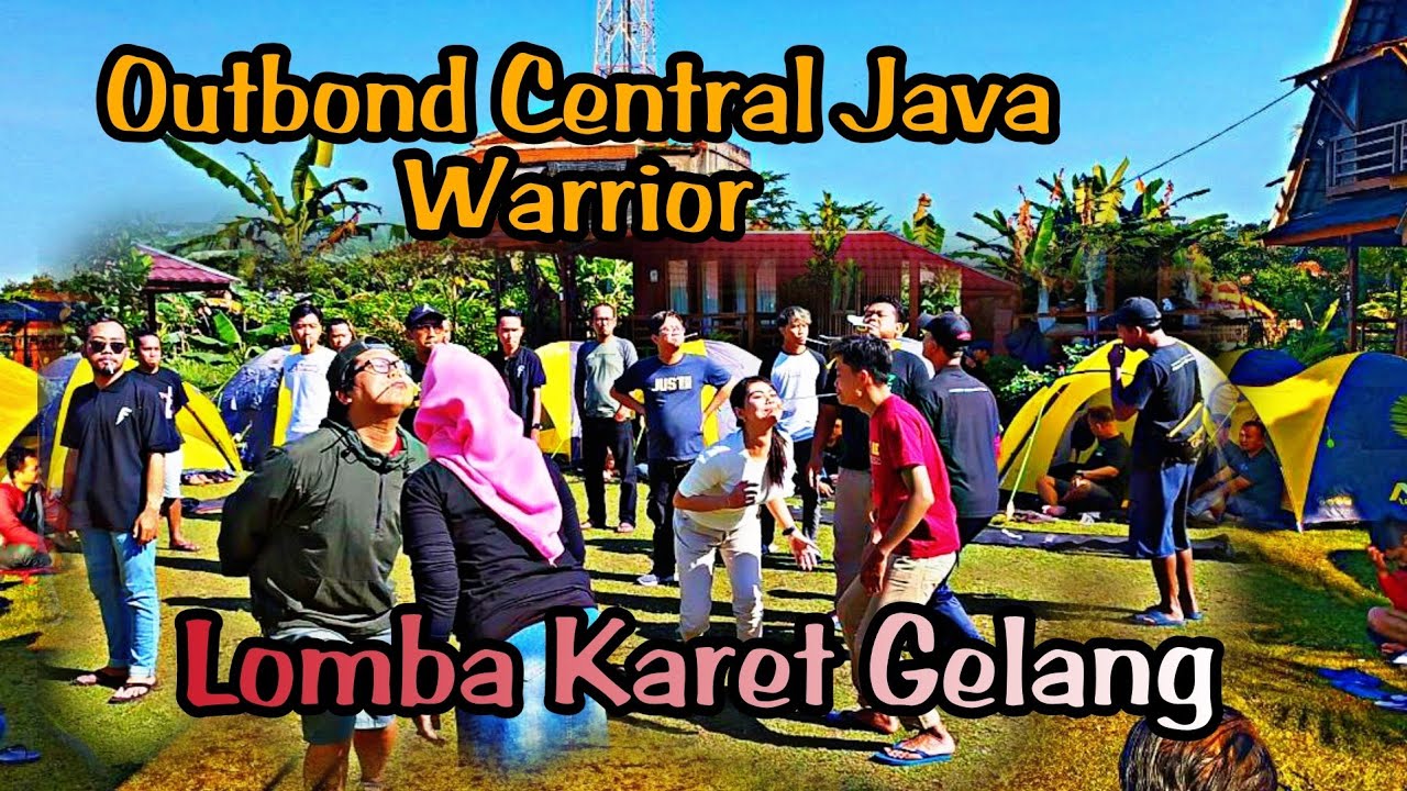 Lomba karet gelang⁉️ Outbond Central Java Warrior ⁉️ - YouTube