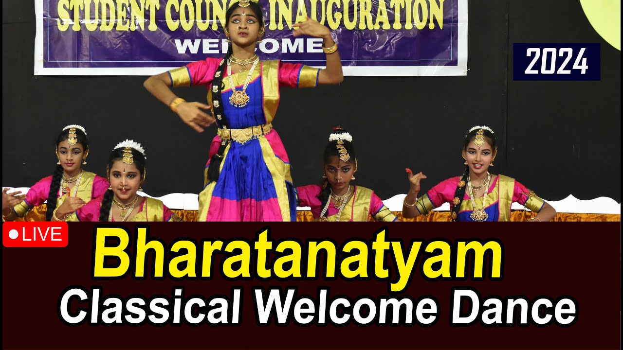 BEST WELCOME DANCE BHARATHAM | Welcome Dance | Bharatanatyam dance ...
