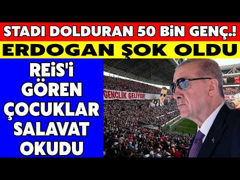 Erdoğan 50 Bin Genç ile Dünyaya Meydan Okudu.! Gençliği Görünce Öyle Bir Konuştu ki..İşte O Anlar..