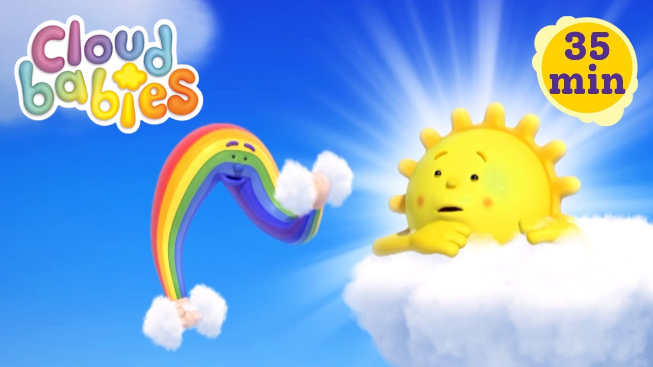 Sun doesn't want to exercise today! ☀️ | Cloudbabies Compilation ...