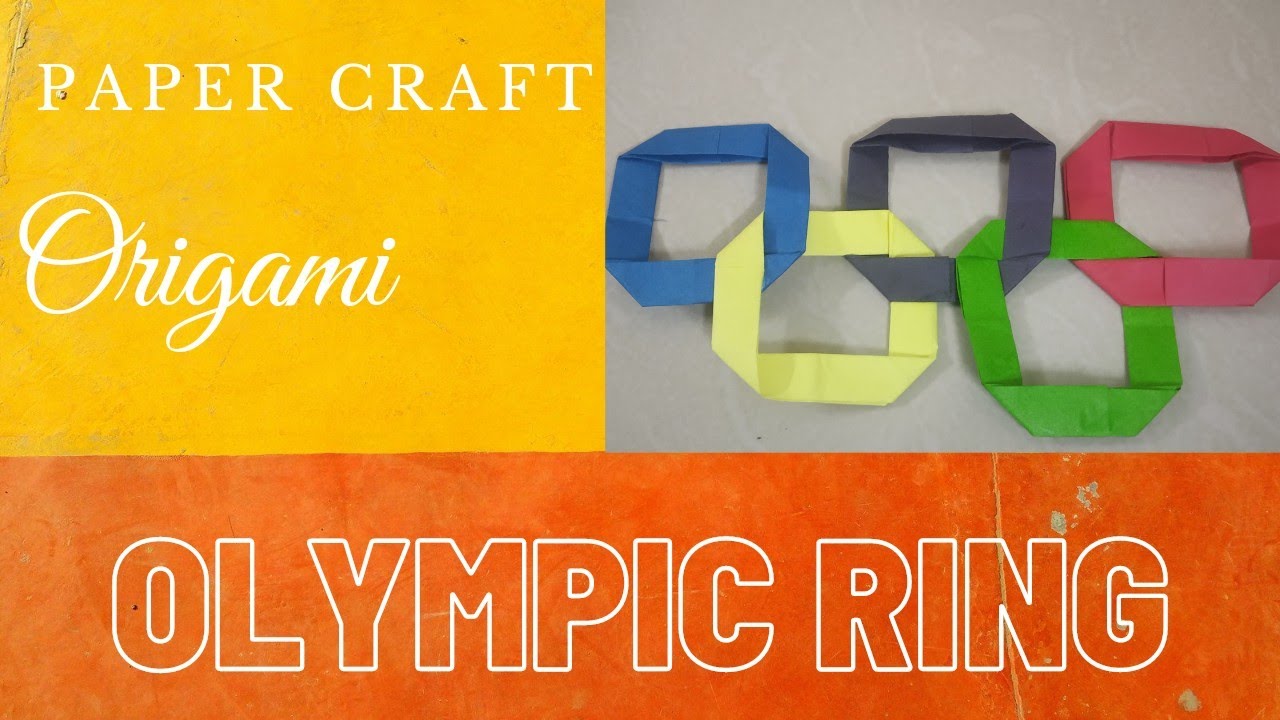 Easy origami craft || Olympic ring || paper craft - YouTube
